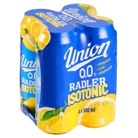 RADLER ISOTONIC 0,0%, LIMONA, UNION, 4X0,5L Union Radler 0.0 ISOTONIC ...