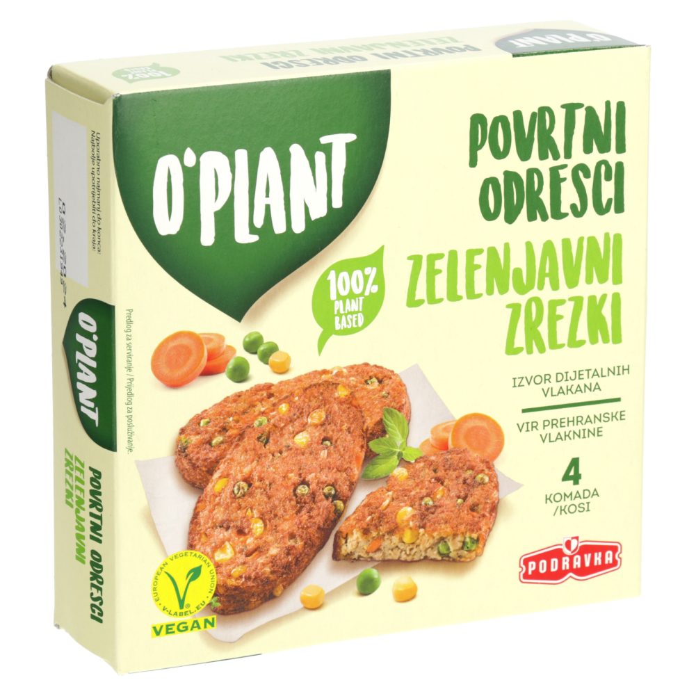ZELENJAVNI ZREZKI O´PLANT, PODRAVKA, 4/1, 400G Zamrznjeni zelenjavni ...