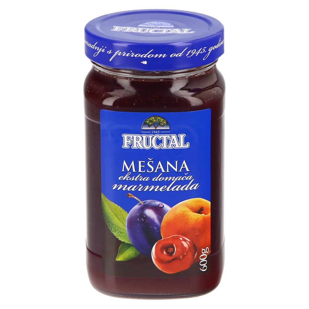 MEŠANA EKSTRA DOMAČA MARMELADA, FRUCTAL, 600G | SPAR Online