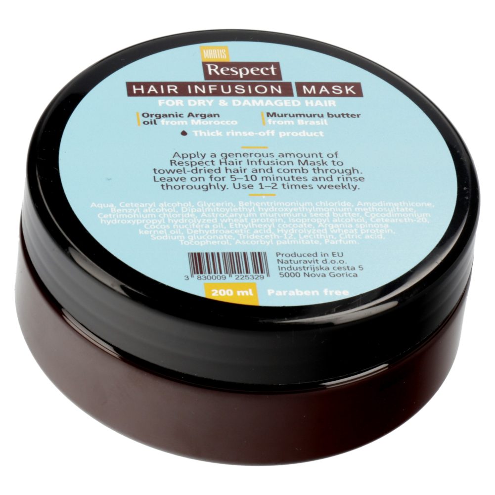 MASKA ZA SUHE IN POŠKODOVANE LASE, RESPECT, 200ML Respect šampon za ...