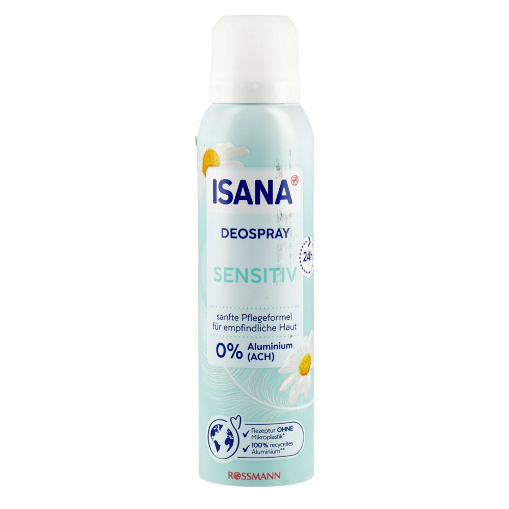 DEO SPREJ SENSITIV, ISANA, 150ML Dermatološko testirano. Brez ...