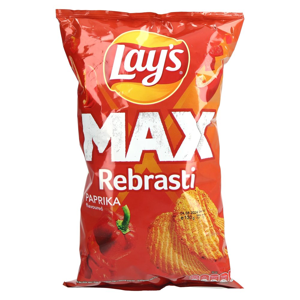 REBRASTI ČIPS Z OKUSOM PAPRIKE, LAY´S, 130G