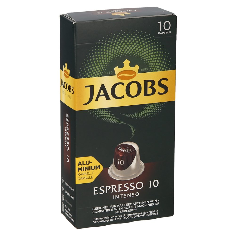 KAVA V KAPSULAH ESPRESSO INTENSO 10, JACOBS, 10/1, 52G | SPAR Online