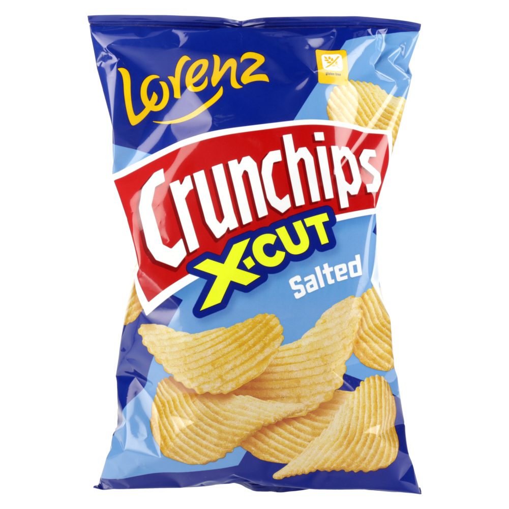 REBRASTI ČIPS S SOLJO CRUNCHIPS X-CUT, LORENZ, 130G | SPAR Online