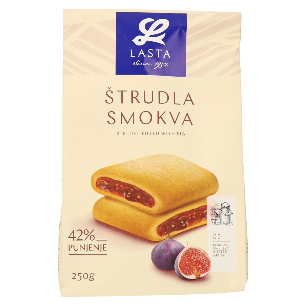 ČAJNO PECIVO S POLNJENJEM IZ FIGE ŠTRUDLA, LASTA, 250G Okusite mehak ...