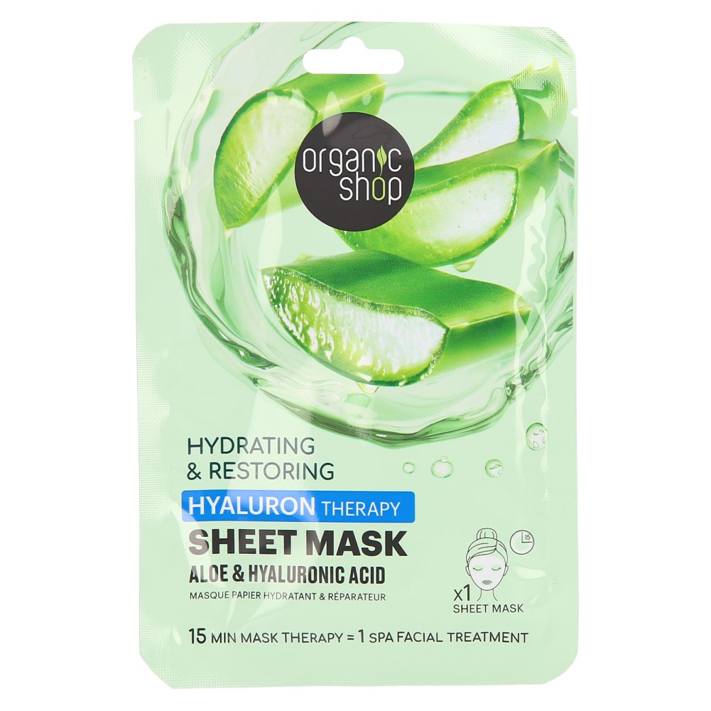 MASKA ZA OBRAZ S HIALURONOM, ORGANIC SHOP, 25G Intenzivna maska z ...