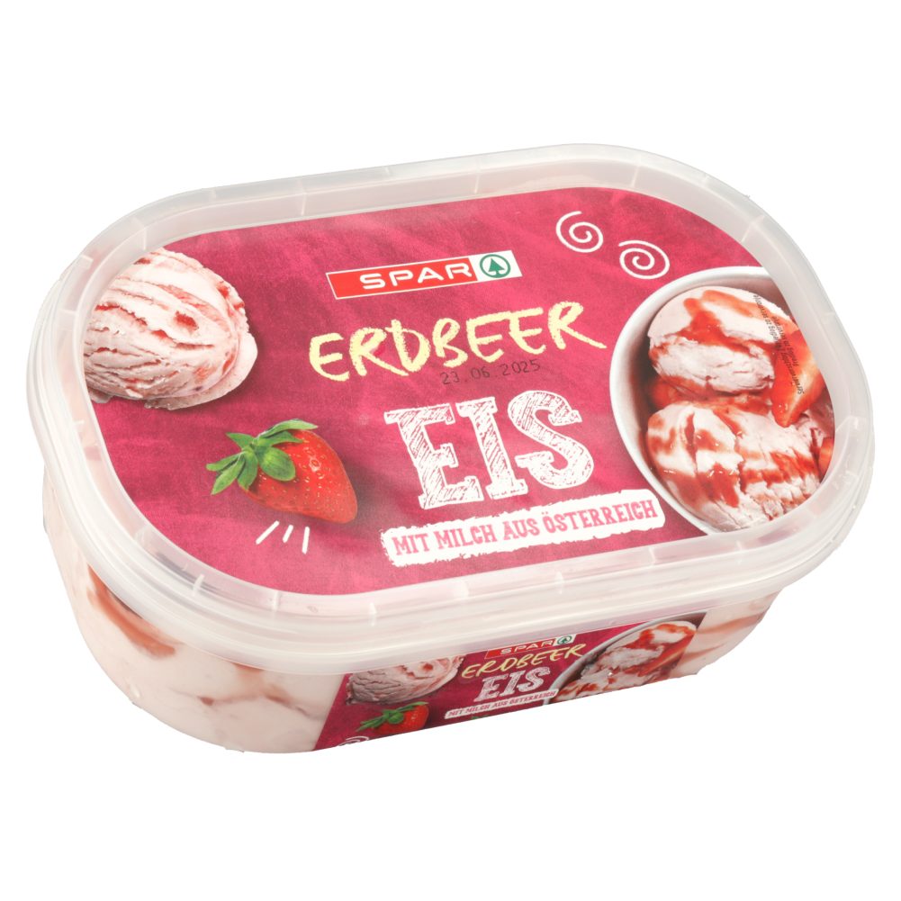 JAGODNI SLADOLED Z JAGODNIM PRIPRAVKOM IN KANDIRANIMI JAGODAMI, SPAR ...