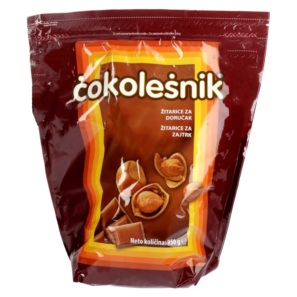ČOKOLEŠNIK, 950G Instantni žitni in pšenični kosmiči z dodatkom ...
