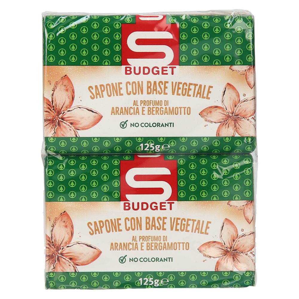 RASTLINSKO TRDO MILO Z VONJEM POMARANČE IN BERGAMOTKE, S-BUDGET, 2X125G ...