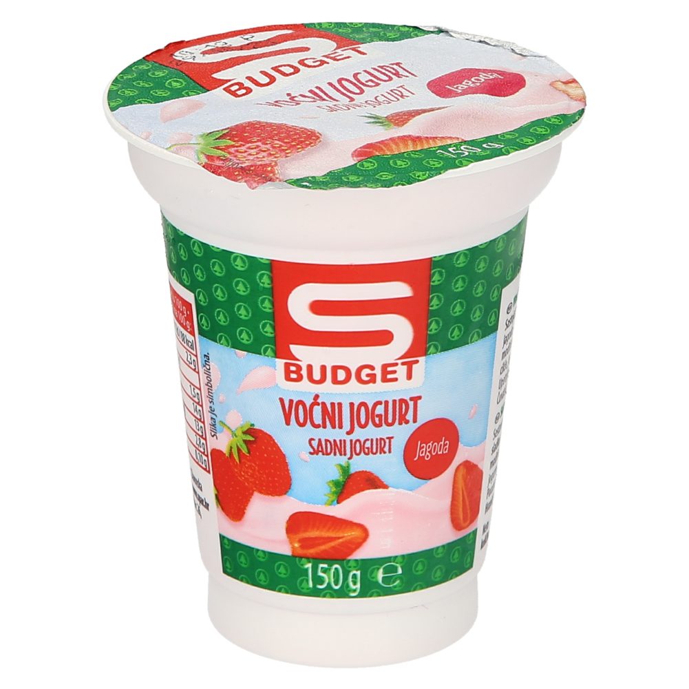 SADNI JOGURT JAGODA, S-BUDGET, 150G | SPAR Online