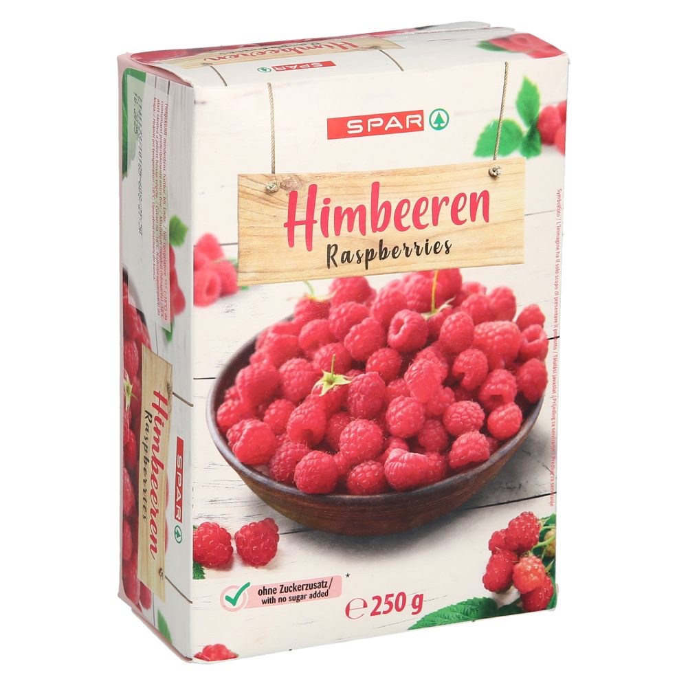 MALINE, SPAR, 250G BREZ DODANIH SLADKORJEV. VSEBUJE NARAVNO PRISOTNE ...