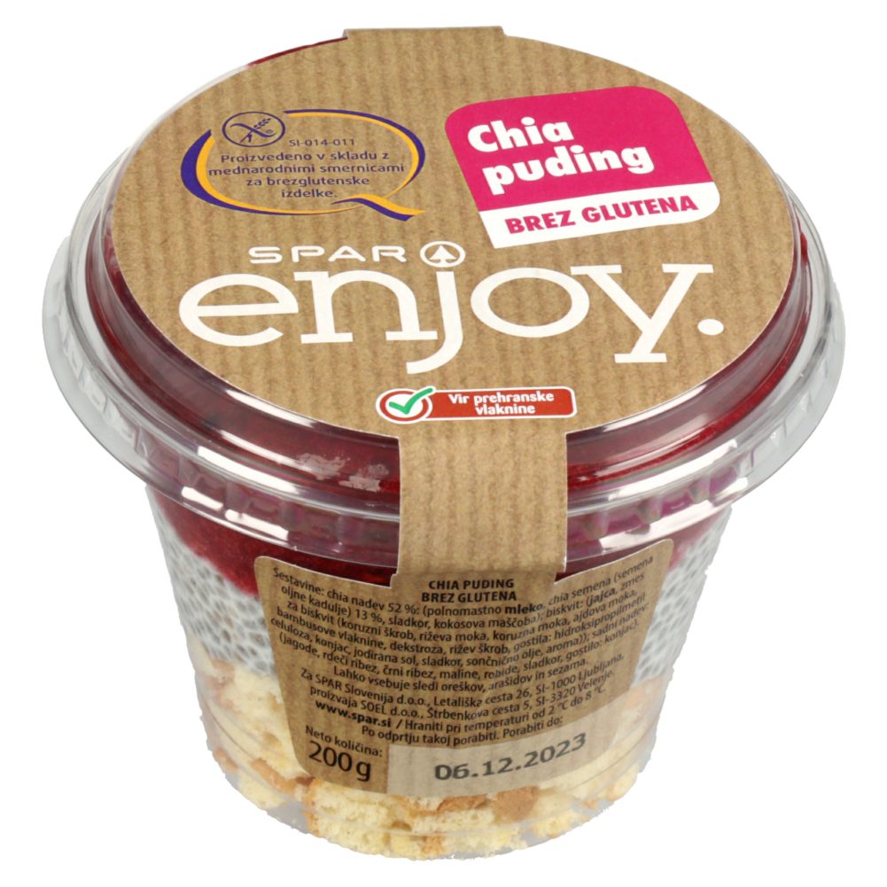 CHIA PUDING BREZ GLUTENA, SPAR ENJOY, 200G | SPAR Online
