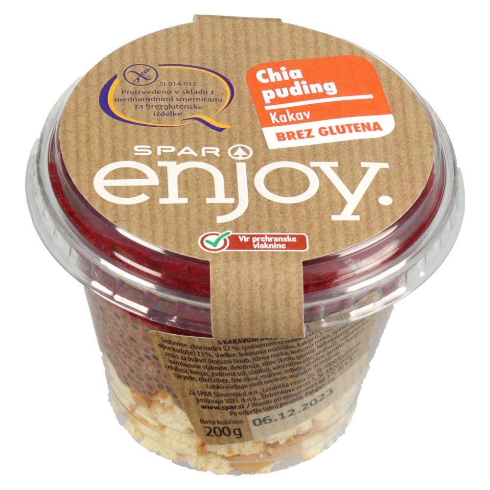 CHIA PUDING S KAKAVOM BREZ GLUTENA, SPAR ENJOY, 200G | SPAR Online