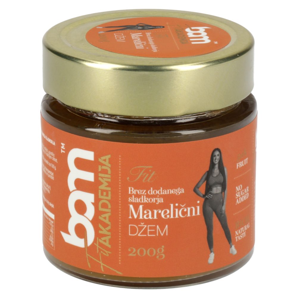 MARELIČNI DŽEM BREZ DODANEGA SLADKORJA, FIT AKADEMIJA, BAM, 200G BAM ...