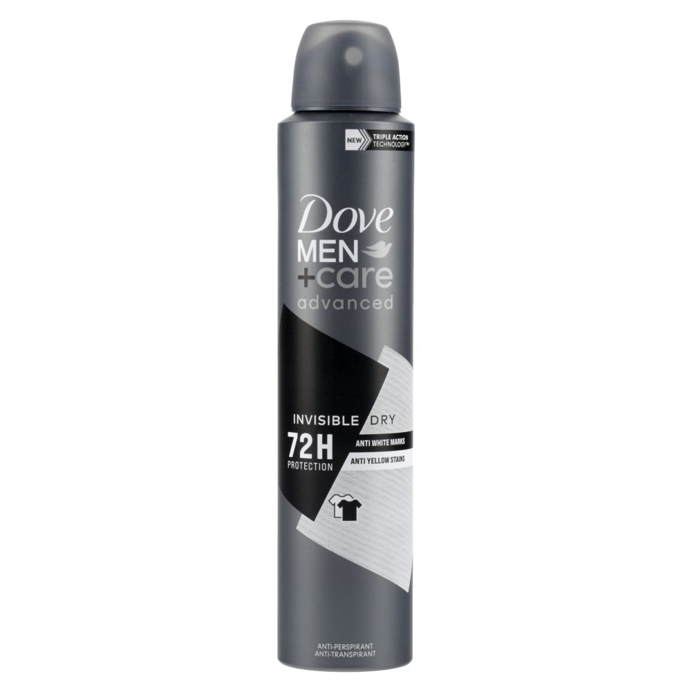 DEO SPREJ INVISIBLE, DOVE MEN+CARE, 200ML | SPAR Online