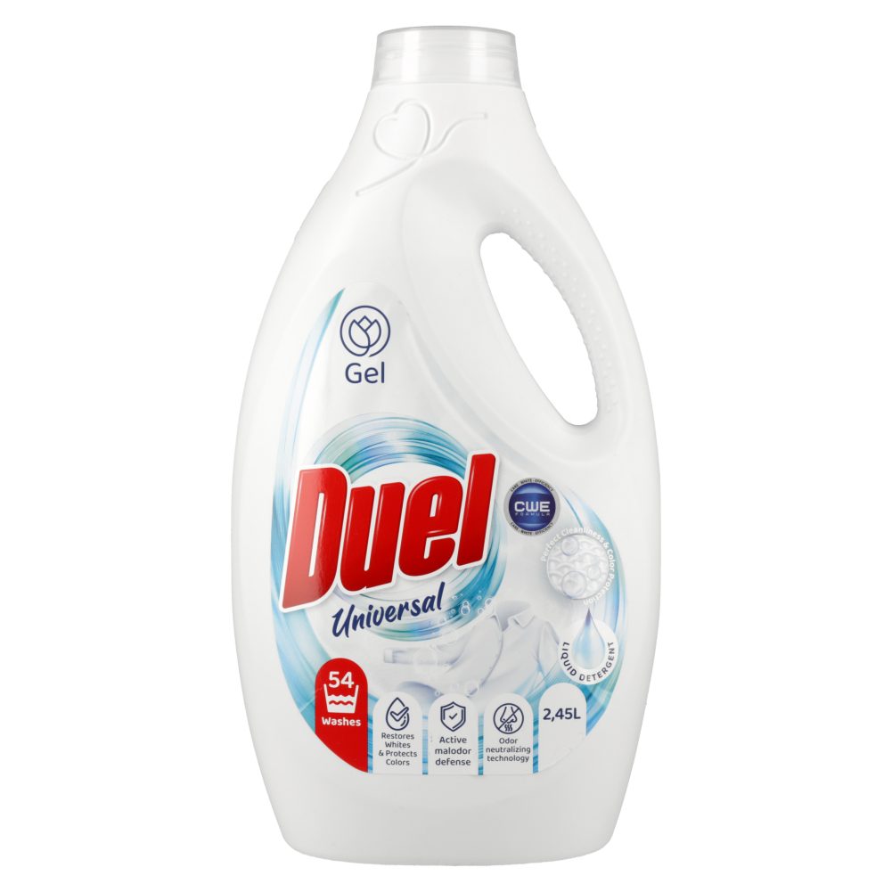 DETERGENT ZA STROJNO IN ROČNO PRANJE PERILA UNIVERSAL, DUEL 54 PRANJ, 2,45L
