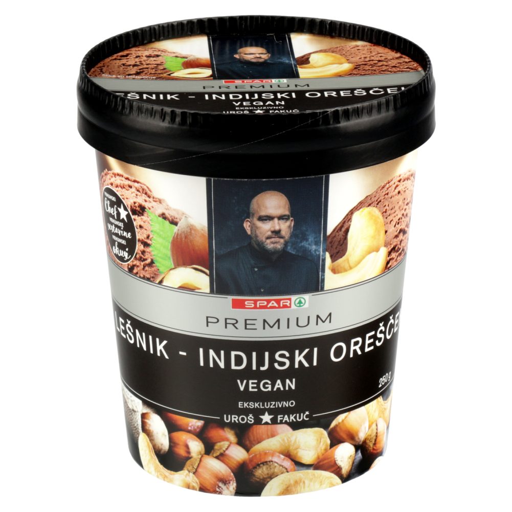 SLADOLED LEŠNIK VEGAN, UROŠ FAKUČ, SPAR PREMIUM, 500ML Veganski ...