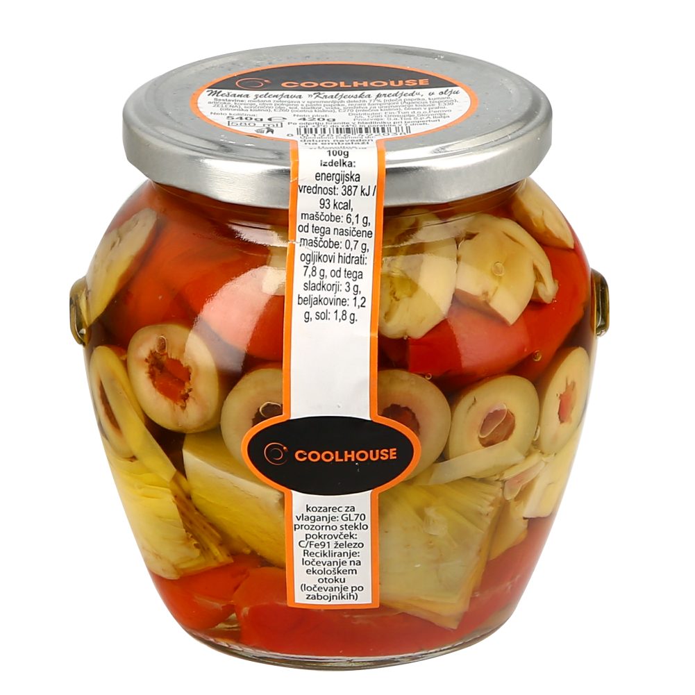 MEŠANA ZELENJAVA ¨KRALJEVSKA PREDJED¨, V OLJU, COLHOUSE, 540G