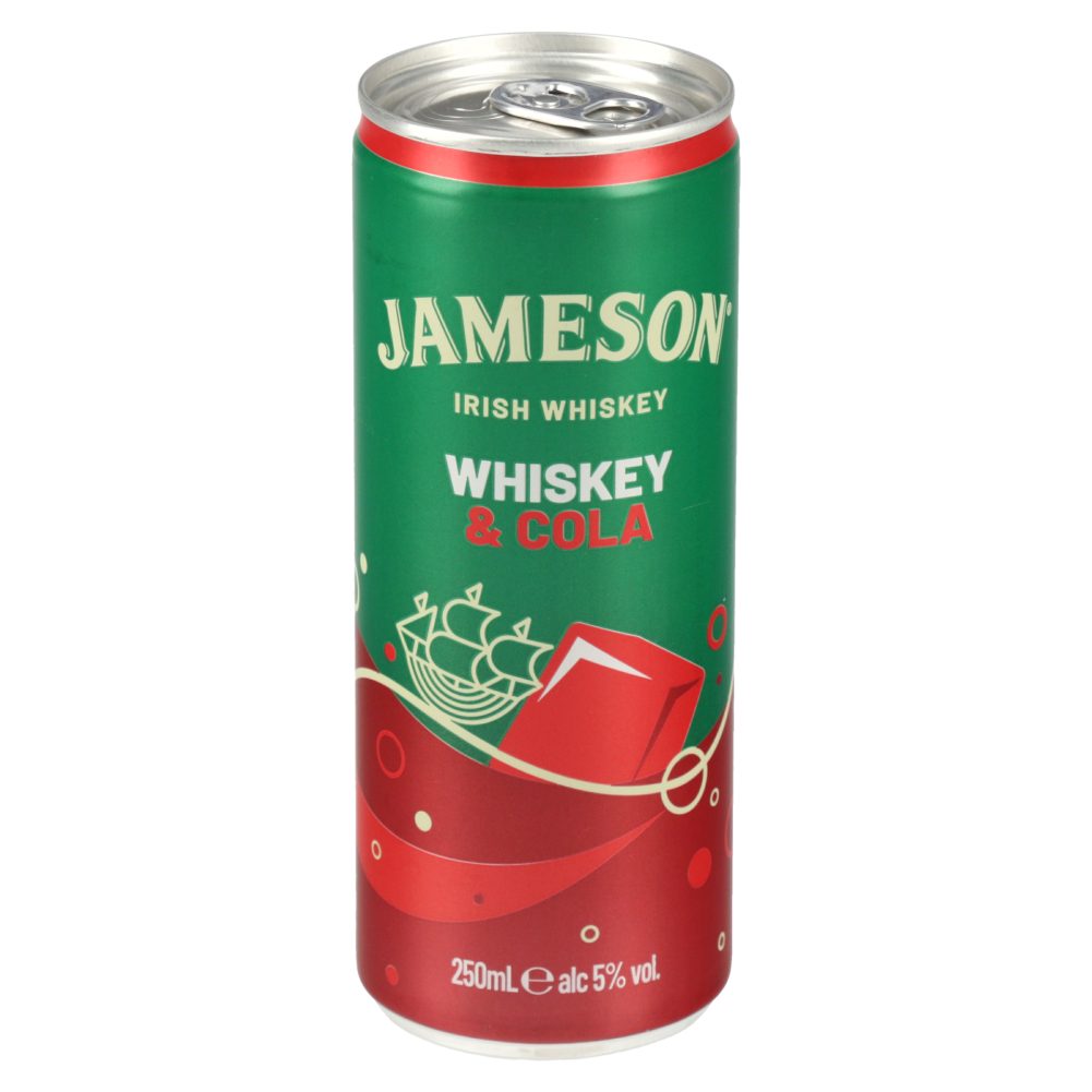 GAZIRANA MEŠANA ALKOHOLNA PIJAČA, JAMESON & COLA, 0,25L