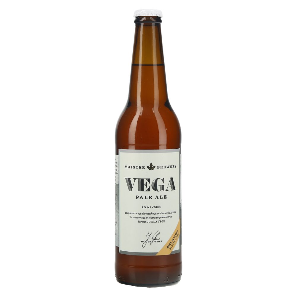 PIVO VEGA PALE ALE BREZ GLUTENA, MAISTER BREWERY, 0,5L