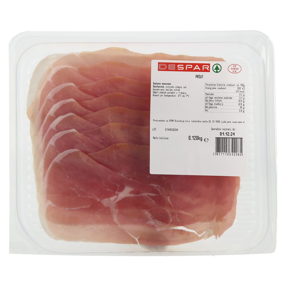 PRŠUT, NAREZEK, DESPAR, 120G