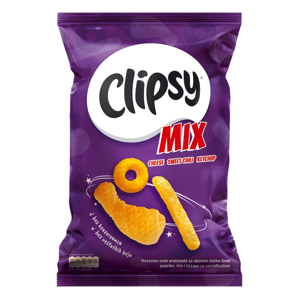 FLIPS MIX SIR, SWEET CHILI IN KATCHUP, CLIPSY, 150G