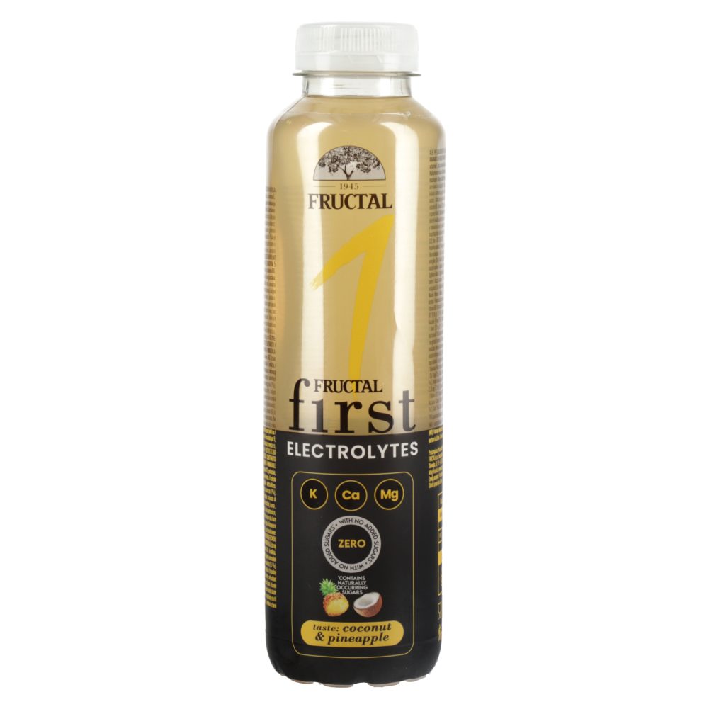 FUNKCIONALNA VODA Z OKUSOM ANANASA IN KOKOSA, FRUCTAL FIRST, 0,5L