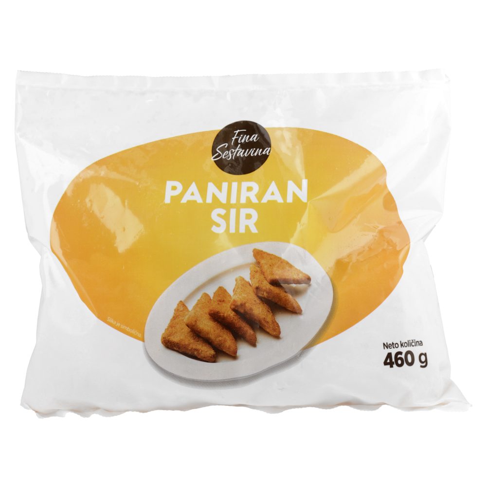 PANIRAN SIR, ZAMRZNJENO, FINA SESTAVINA, 460G