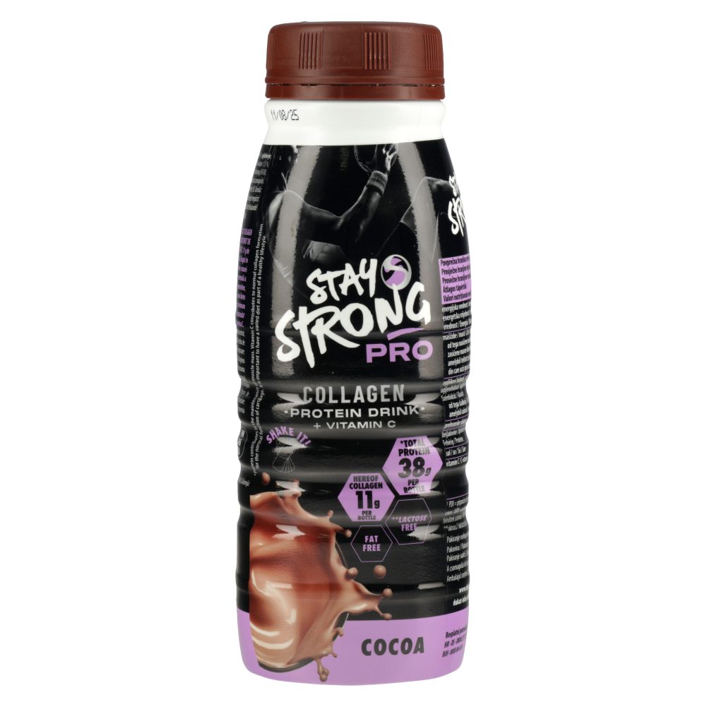 MLEČNI NAPITEK KOLAGEN Z OKUSOM KAKAVA, STAY STRONG PRO, 0,5L