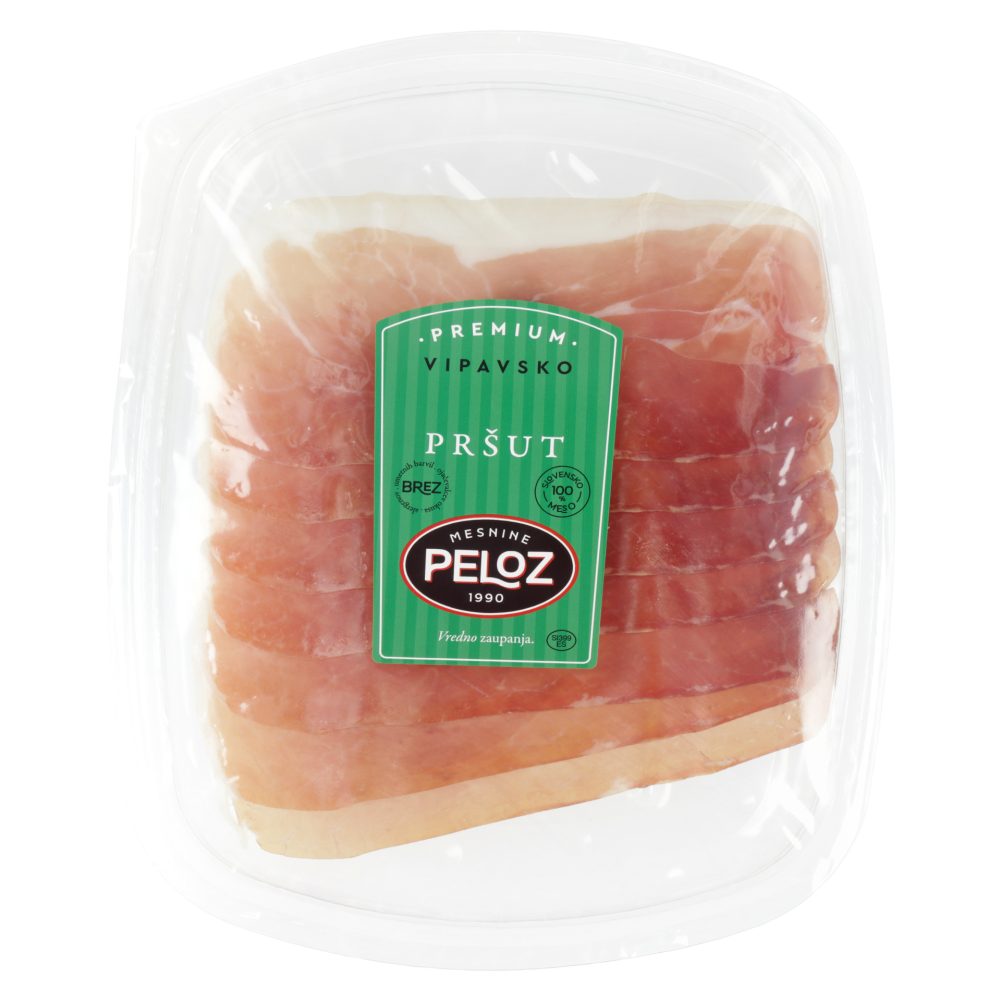 VIPAVSKI PRŠUT, NAREZEK, MESNINE PELOZ, 100G