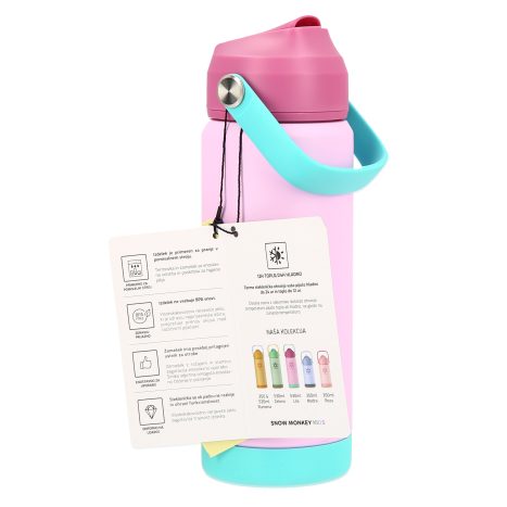 TERMO STEKLENICA KIDS LILA, SNOW MONKEY, 0,53L