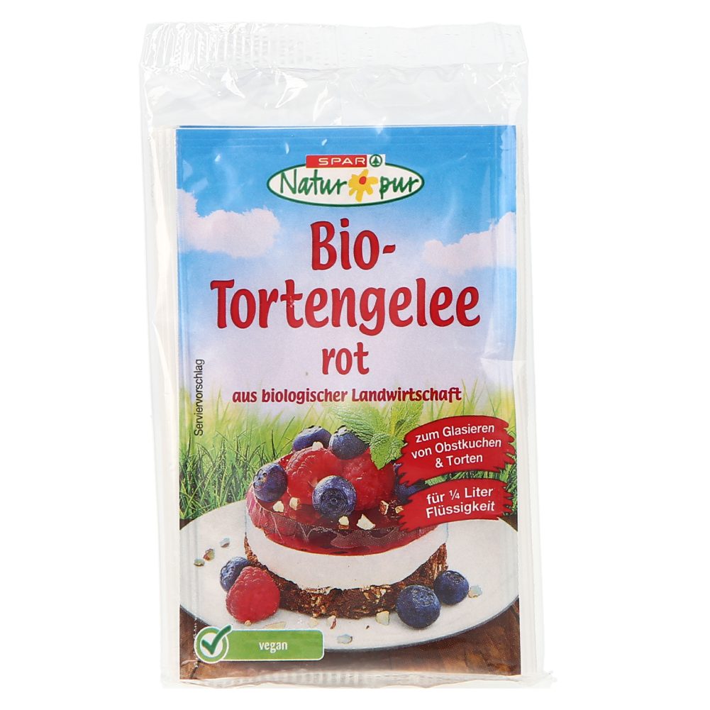BIO RDEČI ŽELE ZA TORTE SPAR NATUR*PUR, 3/1, 30G