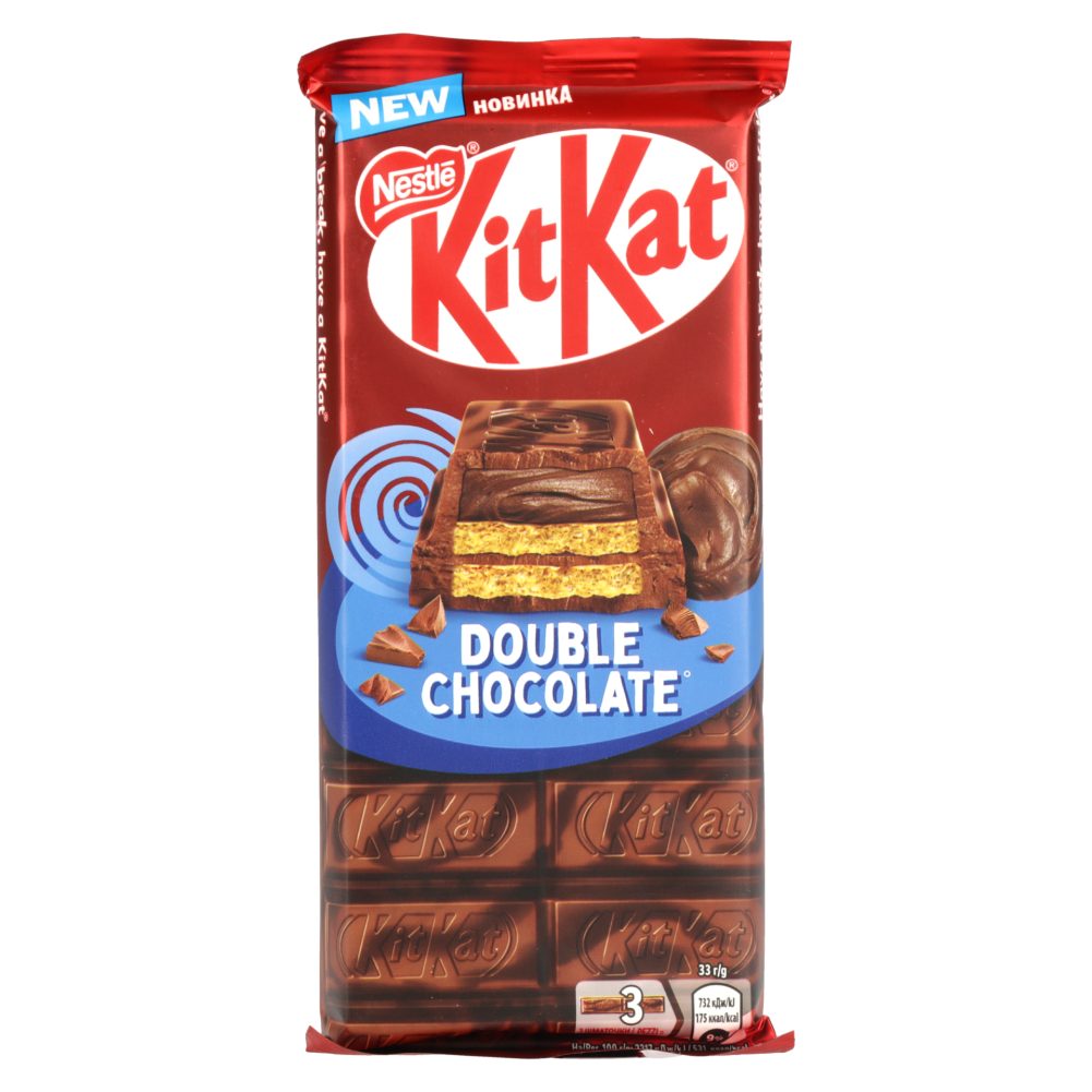 VAFELJ OBLIT S ČOKOLADO DOUBLE CHOCOLATE, KIT KAT, NESTLÉ, 99G