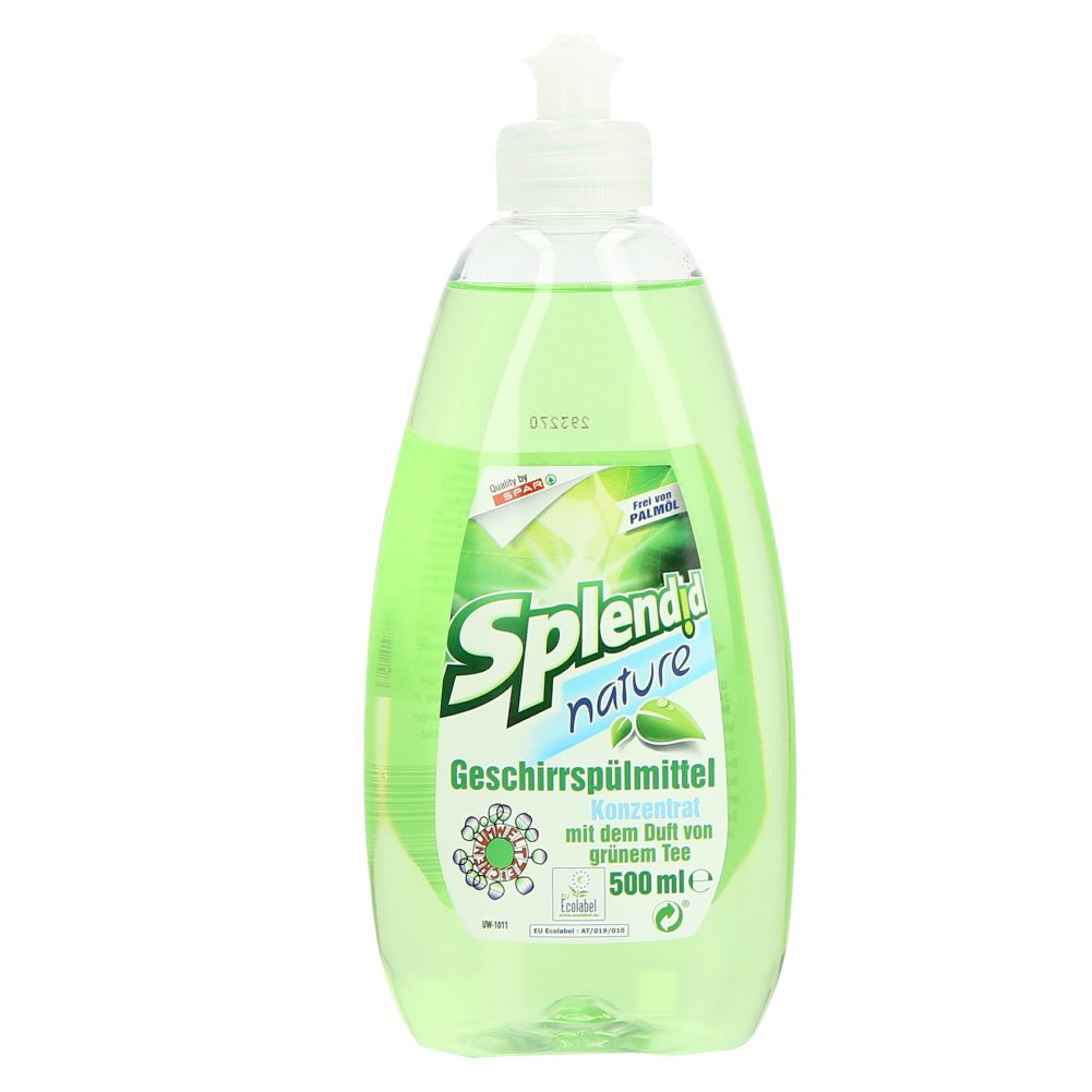 DETERGENT ZA POSODO, Z VONJEM ZELENEGA ČAJA, SPLENDID NATURE, 500ML