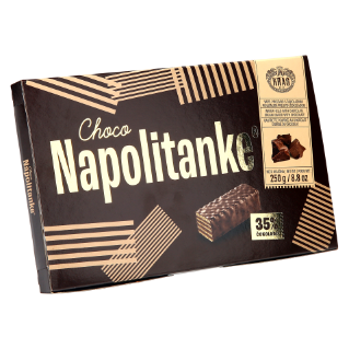NAPOLITANKA ČOKOLADNA OBLITA, KRAŠ, 250G