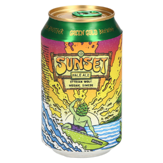SVETLO PIVO SUNSET PALE ALE, GREEN GOLD, 0,33L